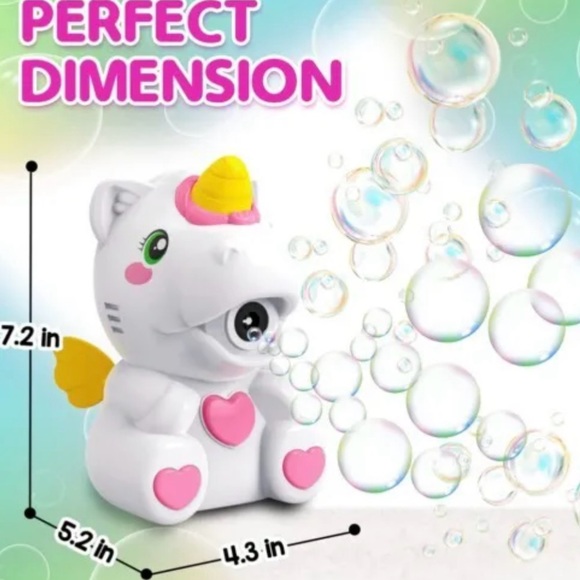 Toys | Nib Bubble Machine Unicorn Bubble Blower | Poshmark